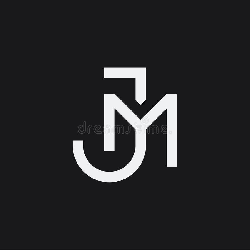 Letter JM Creative Logo Design Vector Stock Illustration - Illustration ...