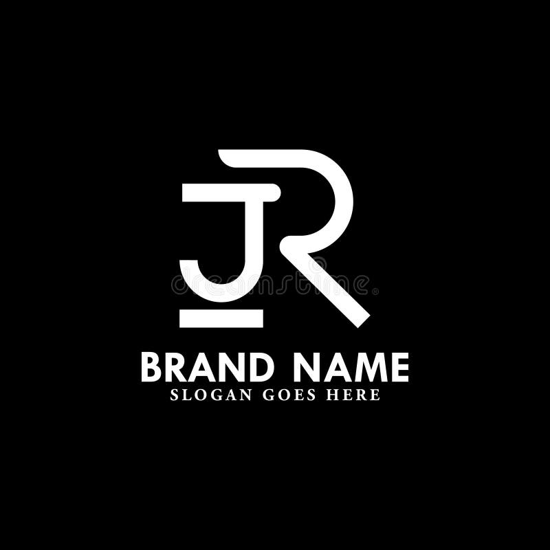 Initial Letter Jr Logo Design Template Stock Vector - Illustration of ...