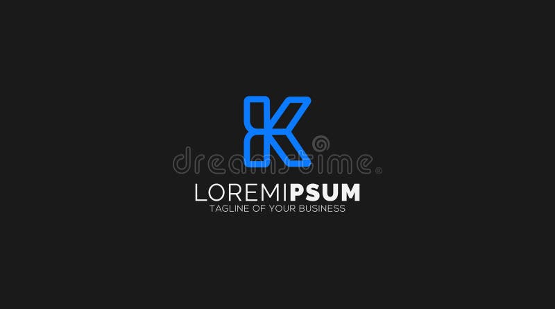 Initial Letter K Abstract Simple Minimal Modern Monogram Vector Logo ... Initial Letter K Abstract Simple Minimal Modern Monogram Vector Logo ...