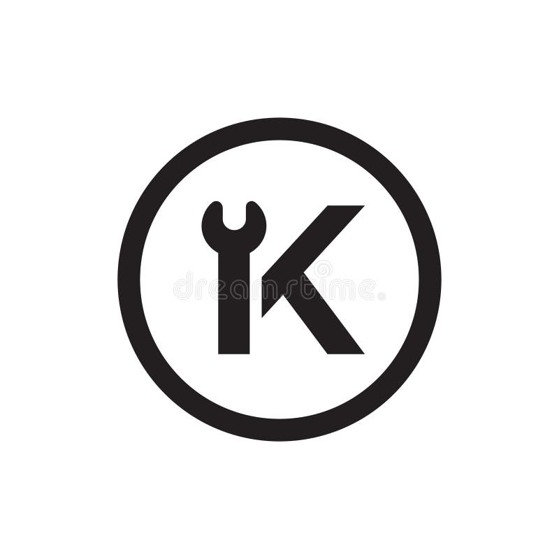 K Wrench Logo Stock Illustrations – 49 K Wrench Logo Stock ...