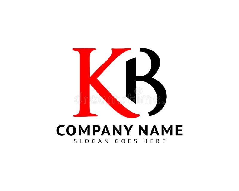 Initial Letter KB Logo Template Design Stock Vector - Illustration of ...