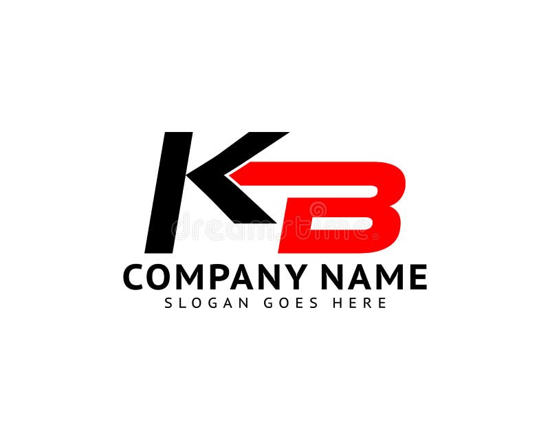 Initial Letter KB Logo Template Design Stock Vector - Illustration of ...