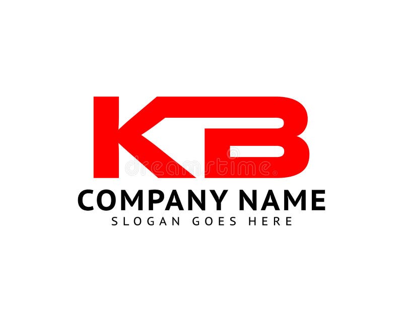 Initial Letter KB Logo Template Design Stock Vector - Illustration of ...