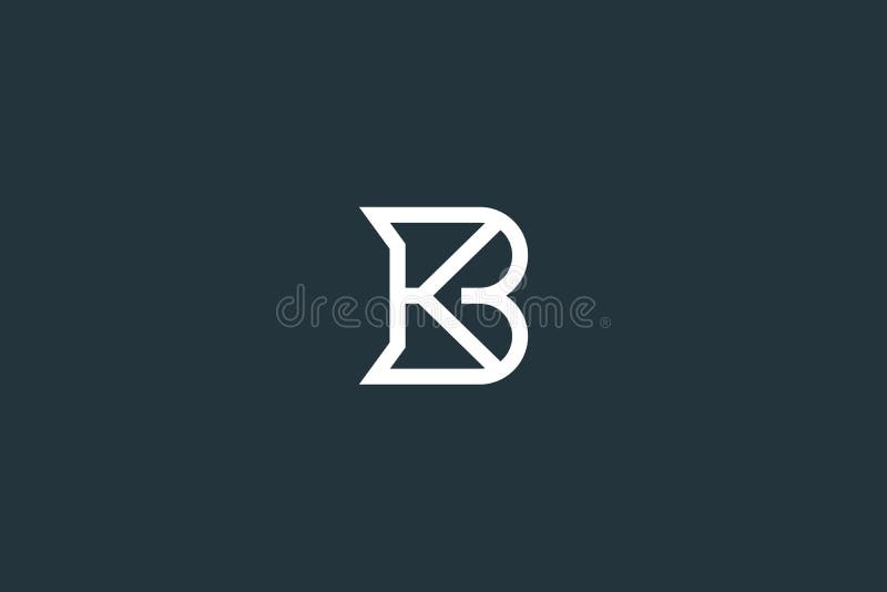 Initial Letter KB Logo Design Vector Template Stock Vector ...