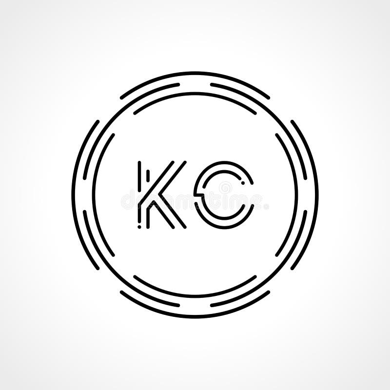 Initial Letter KC Logo Design Vector Template. Digital Abstract KC ...