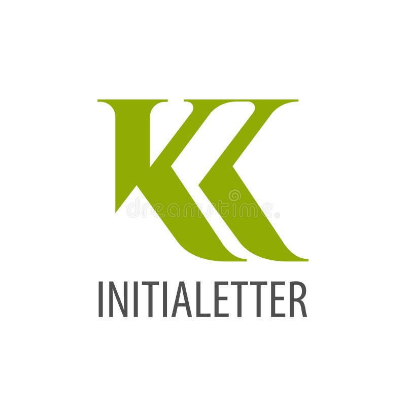 Initial Letter KK Green Logo Concept Design. Symbol Graphic Template ...