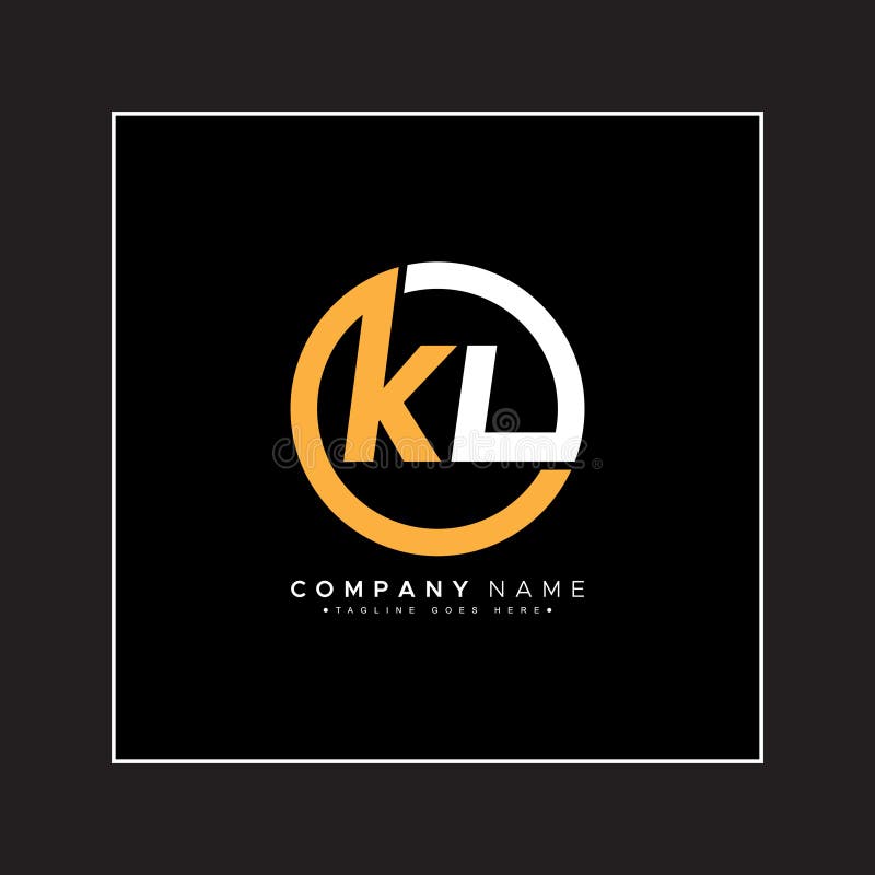 Initial Letter KL Logo - Minimal Business Logo Stock Vector ...