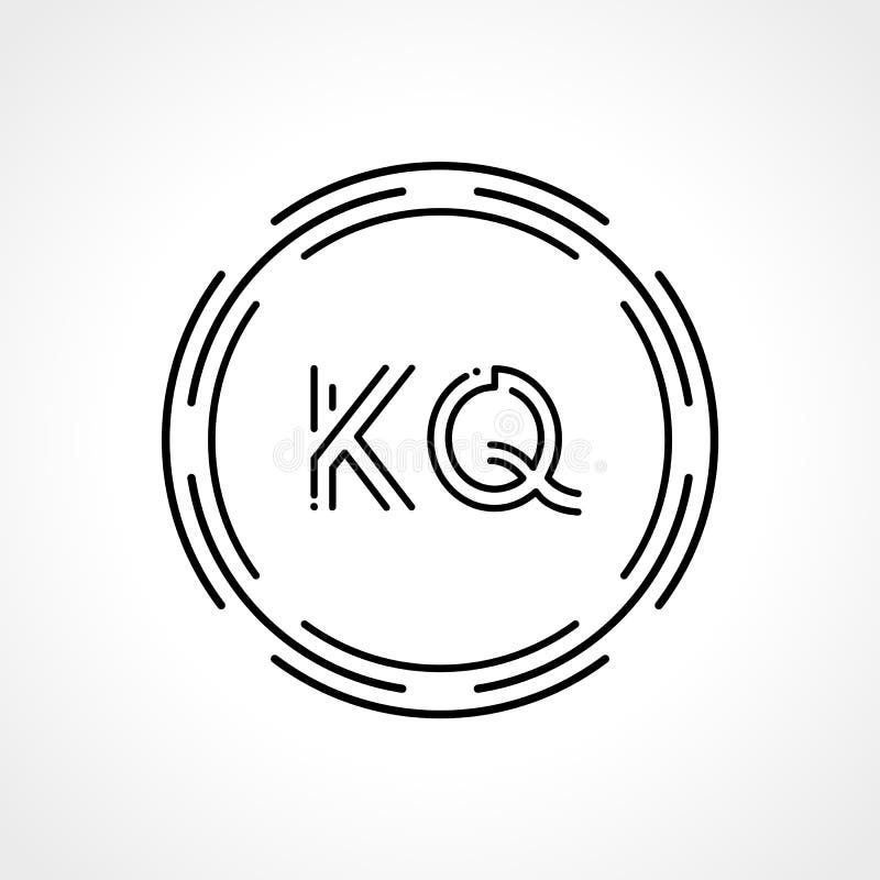Initial Letter KQ Logo Design Vector Template. Digital Abstract KQ ...