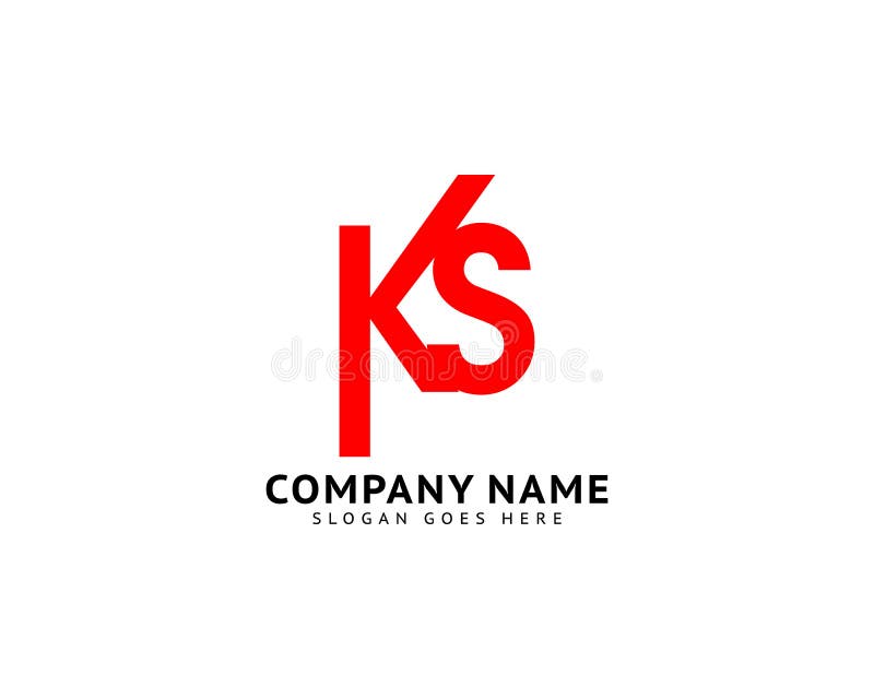 Initial Letter KS Logo Template Design Stock Vector - Illustration of ...