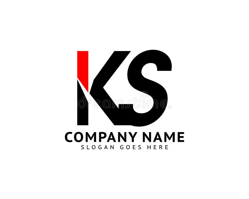 Initial Letter KS Logo Template Design Stock Vector - Illustration of ...