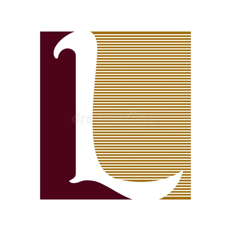 Initial Letter L 003 stock vector. Illustration of emblem - 343601393