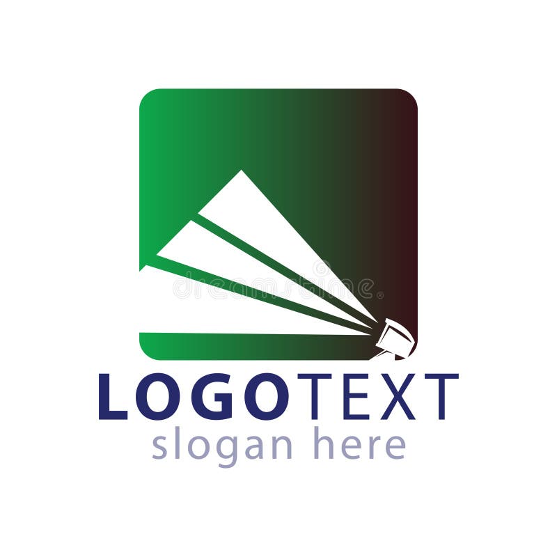 A Initial Letter with Lamp Electric Logo Vector Stock Vector ...