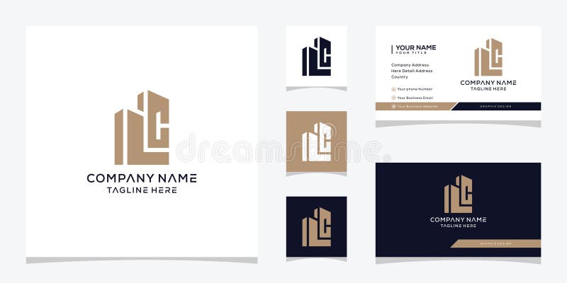 Initial Letter LC Buildings Apartment Logo Design Graphic, Abstract ...