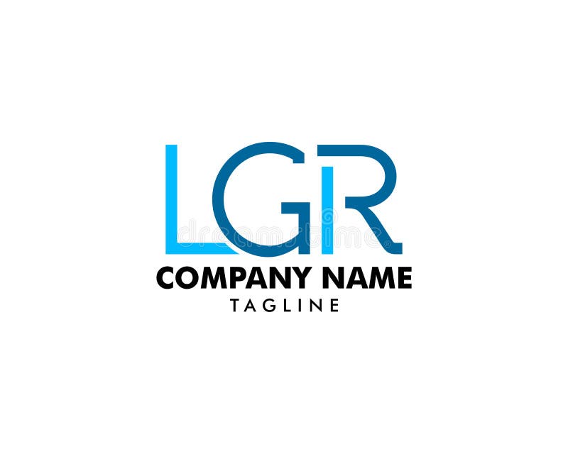 Initial Letter LGR Logo Template Design Stock Vector - Illustration of ...