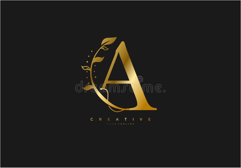 InitialA Letter Linked Swoosh Rounded Monogram Logotype Stock Vector ...