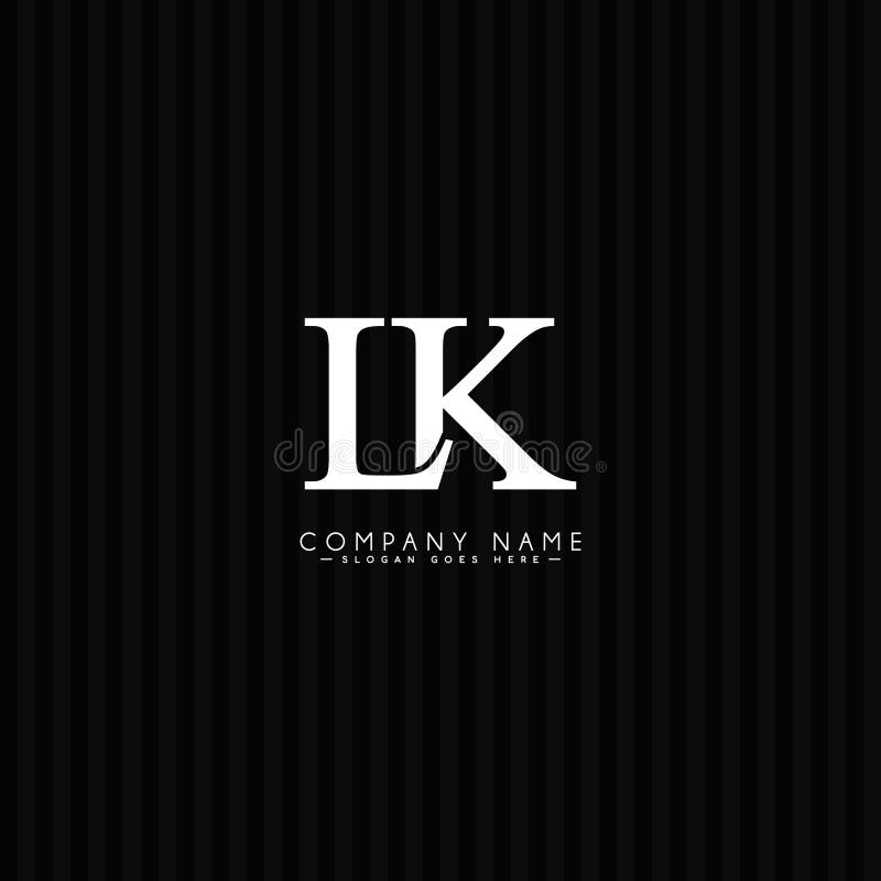 Initial Letter LK Logo - Simple Monogram Logo for Alphabet L and K ...