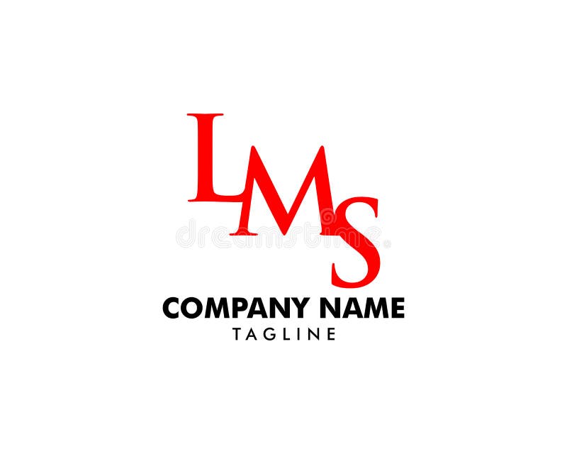Initial Letter LMS Logo Template Design Stock Vector - Illustration of ...