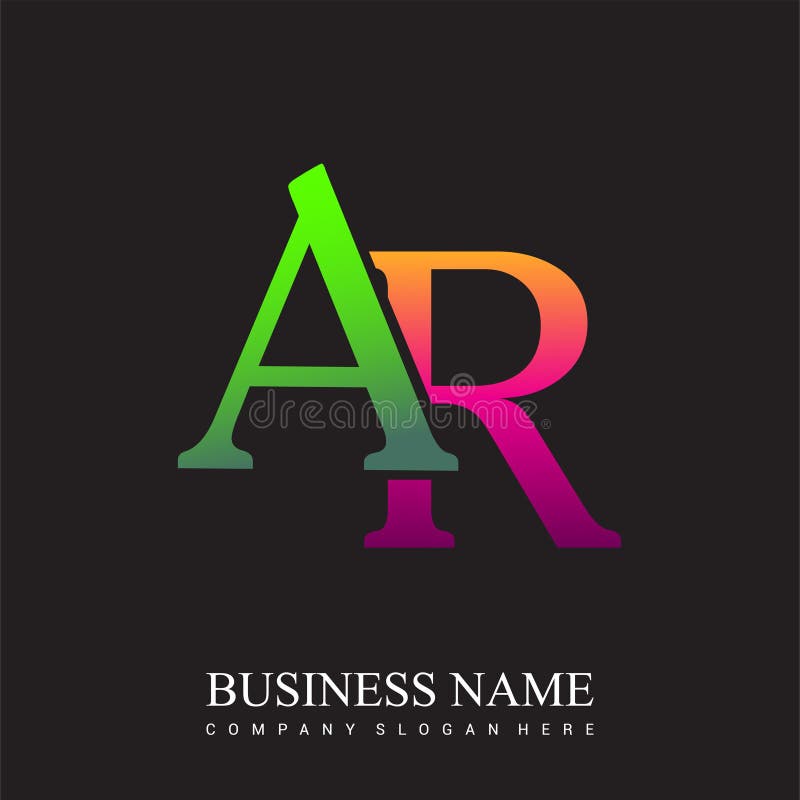 Letter Ar Logo Design Vector Stock Illustrations – 2,017 Letter Ar Logo ...