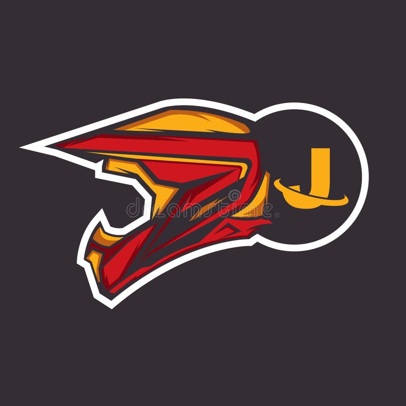 Initial Letter Logo for Helmet Shop Stock Vector - Illustration of ...