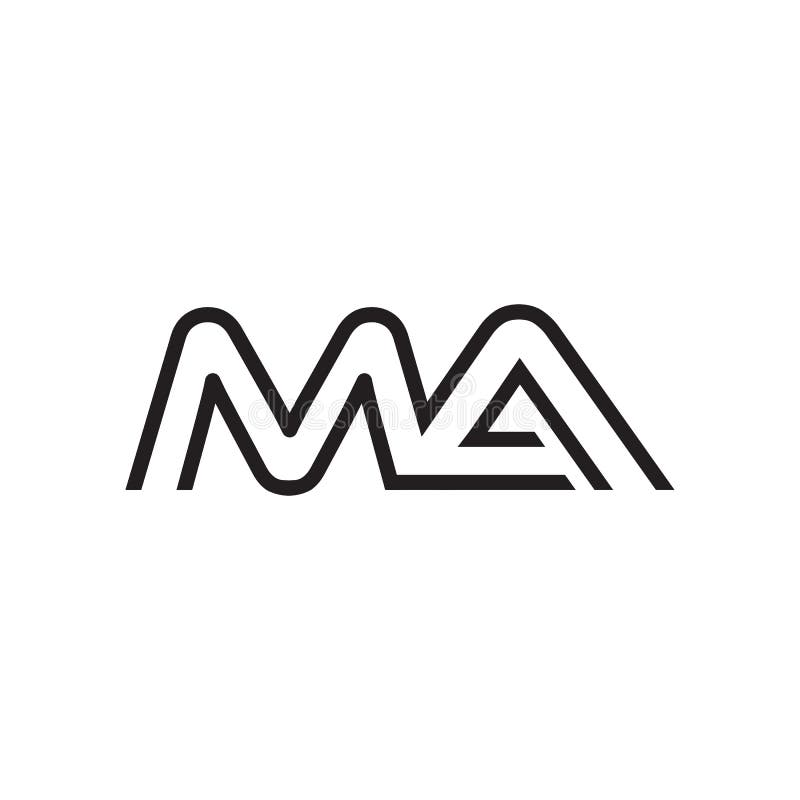Letter Ma Logo. Initial Letter Design Vector Luxury Color Stock Vector ...