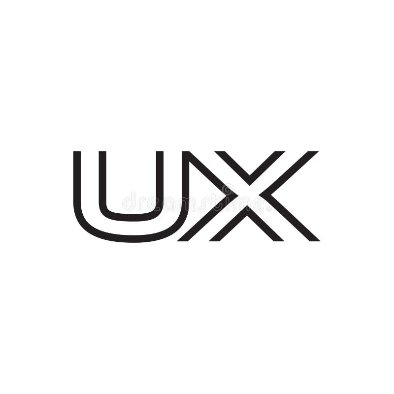Letter Ux Logo Stock Illustrations – 1,644 Letter Ux Logo Stock ...