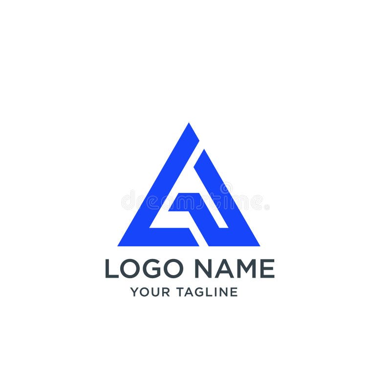 Initial Letter a Logo Monogram Style Isolated on White Background Stock ...