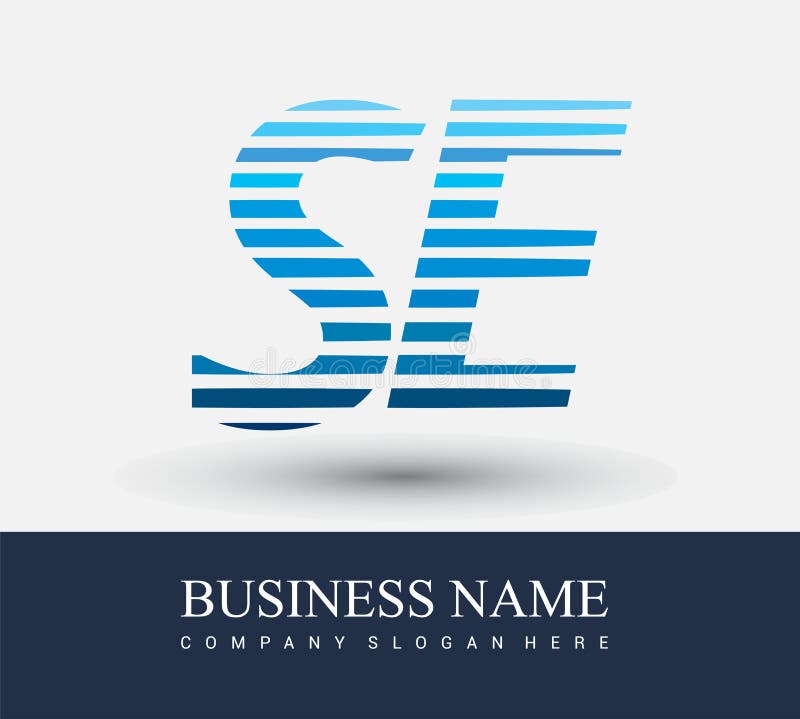 Initial Letter Logo Se Stock Illustrations – 1,555 Initial Letter Logo ...