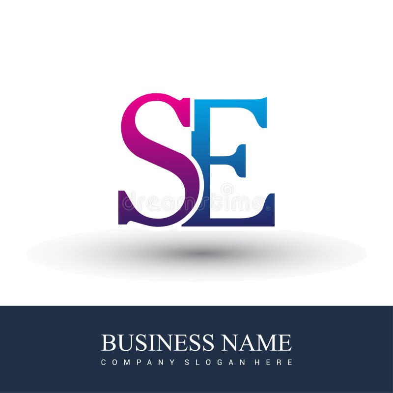 Initial Letter Logo Se Stock Illustrations – 1,449 Initial Letter Logo ...