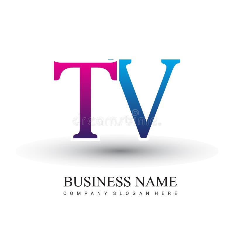 Tv Letter Logo Design Stock Illustrations – 1,156 Tv Letter Logo Design ...