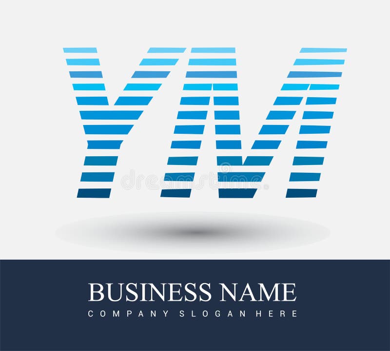 Ym Letter Logo Design Stock Illustrations – 709 Ym Letter Logo Design ...