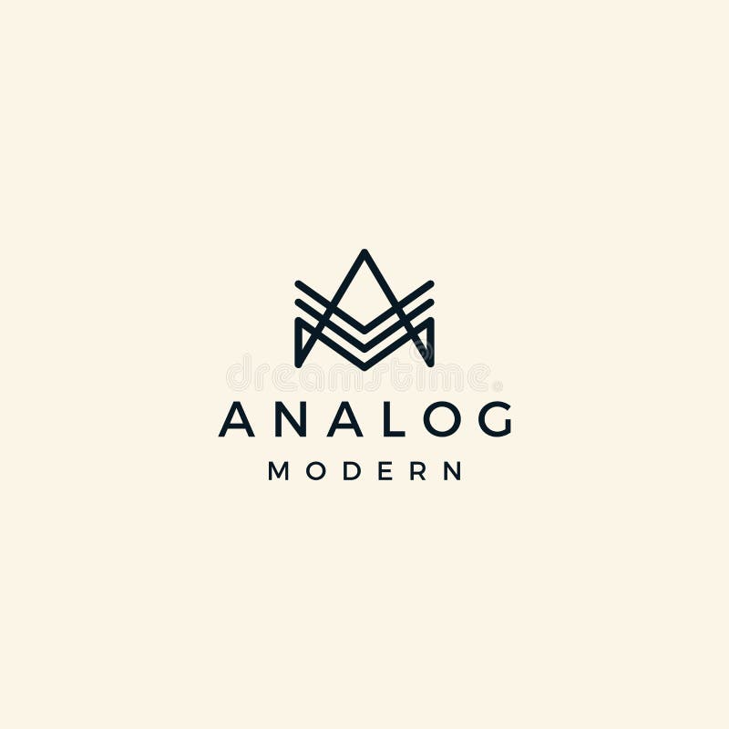 Initial Letter am Logo Design Inspiration with Modern Line Art Style ...