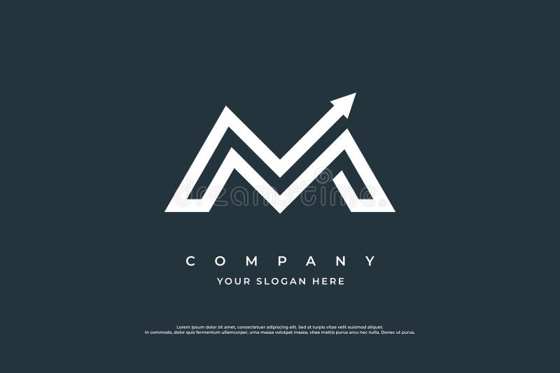 Initial Letter M Arrow Logo Design Vector Template Stock Vector ...