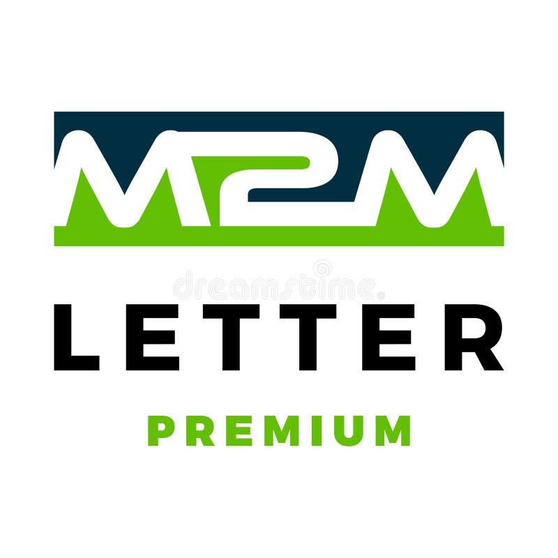Initial Letter M2M Icon Vector Logo Template Illustration Design Stock ...