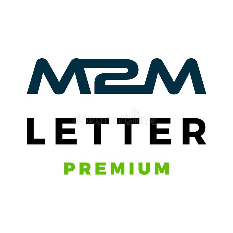 Initial Letter M2M Icon Vector Logo Template Illustration Design Stock ...