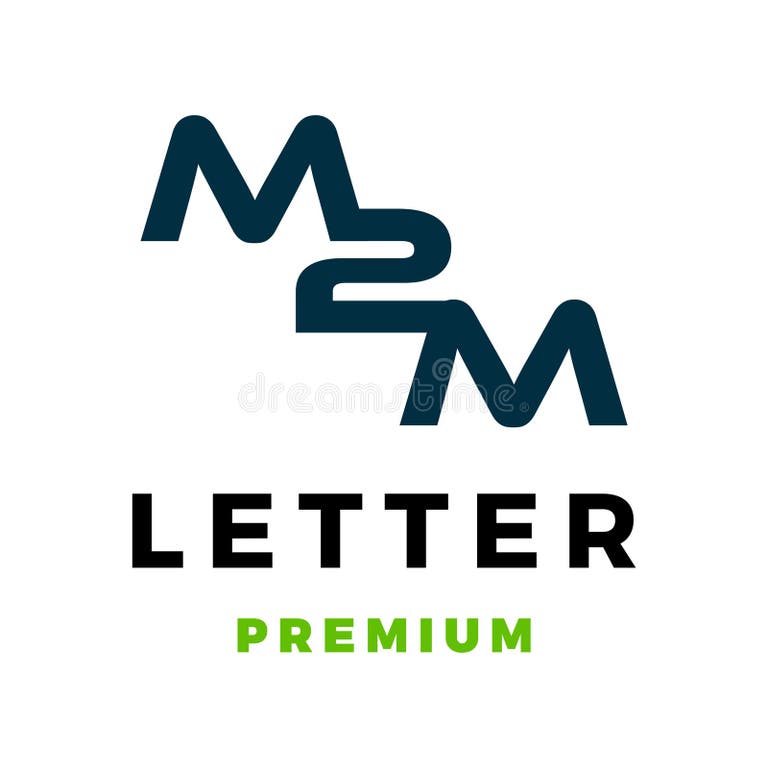 Initial Letter M2M Icon Vector Logo Template Illustration Design Stock ...