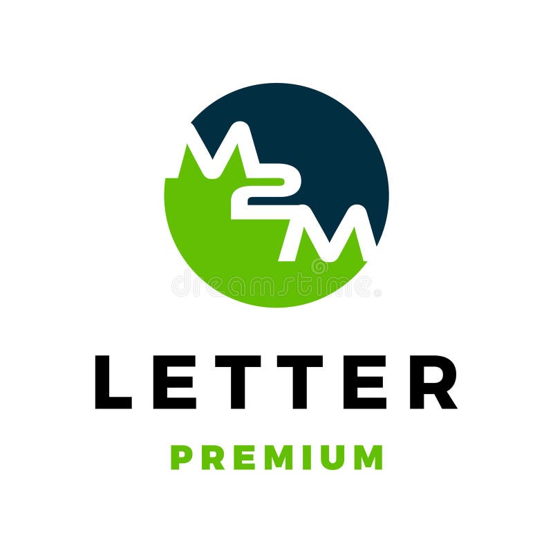 Initial Letter M2M Icon Vector Logo Template Illustration Design Stock ...