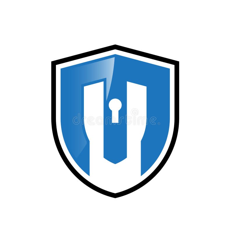 Initial Letter M Shield Security Logo Vector Stock Vector ...