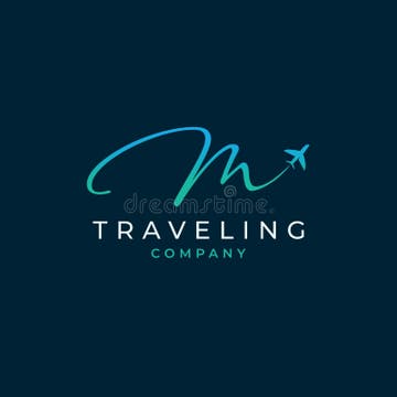 Initial Letter M Travel Logo Stock Illustrations – 628 Initial Letter M ...
