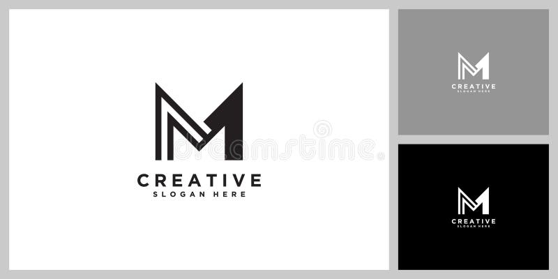 Initial Letter M Vector Design Stock Vector - Illustration of creative ...