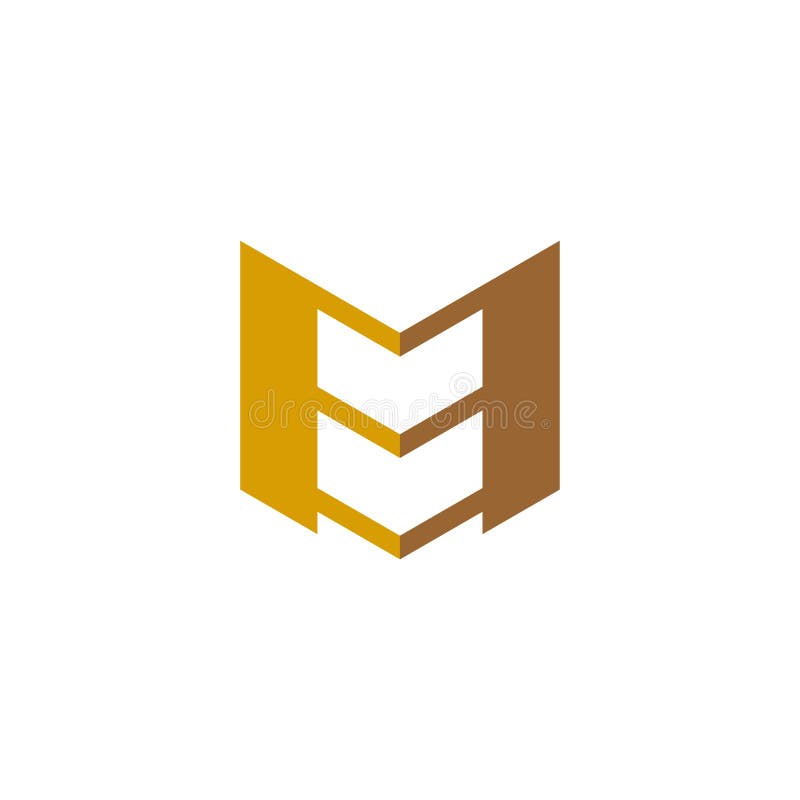 Initial Letter M Which Form Building Logo Stock Vector - Illustration ...