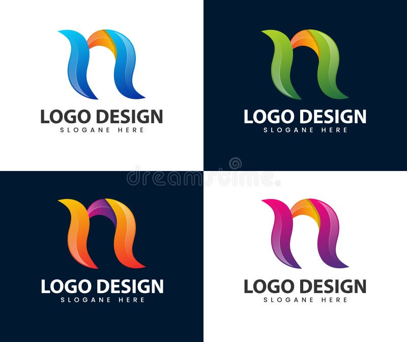 Initial Letter Mark N Logo Design. Letter N for Modern Shape Logo ...
