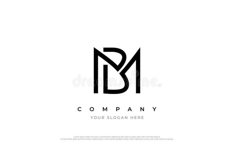 Letter Mb Bm Logo Stock Illustrations – 529 Letter Mb Bm Logo Stock ...