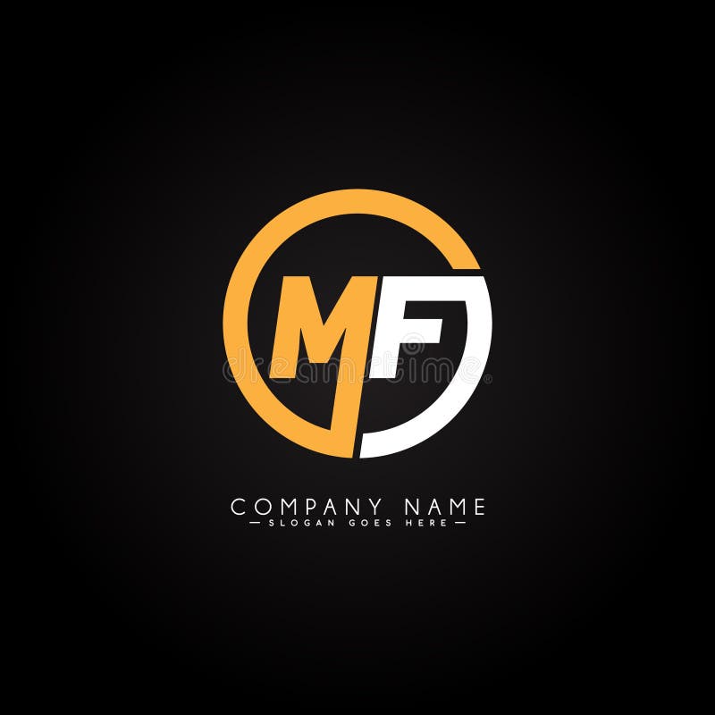 Initial Letter MF Logo - Minimal Business Logo for Alphabet M and F ...