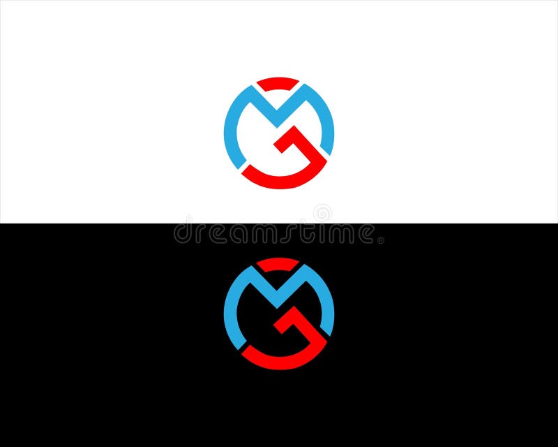 Initial Letter MG and GM Logo Stock Vector - Illustration of company ...
