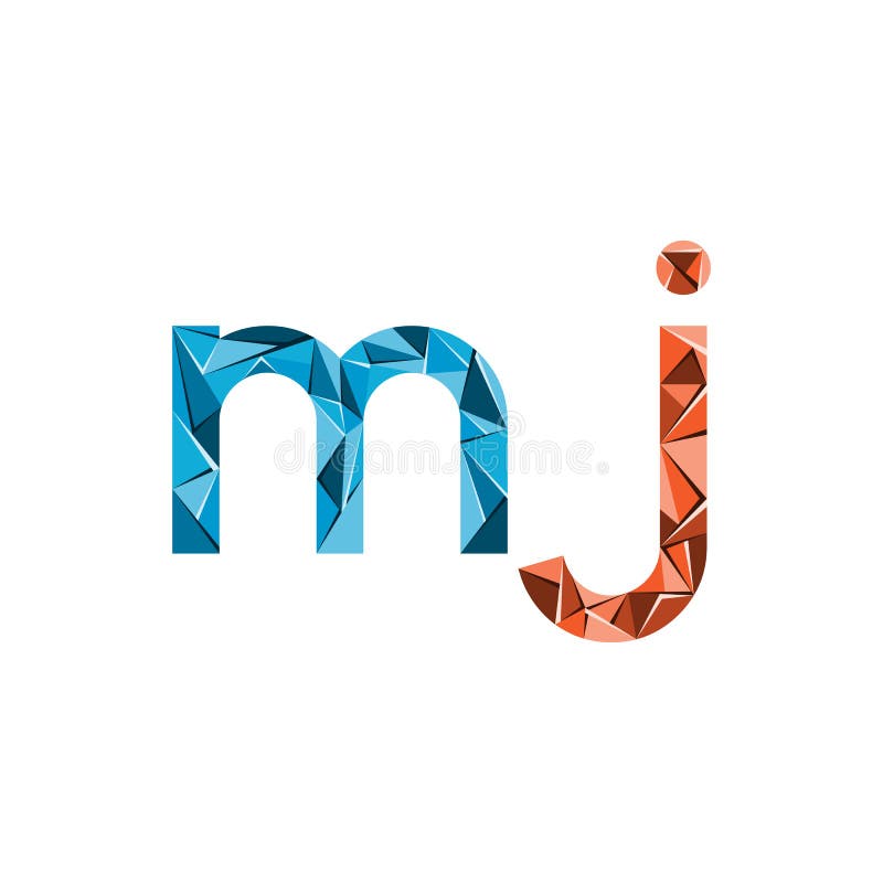 Initial Letter Mj Bstract Triangle Logo Vector Stock Vector ...