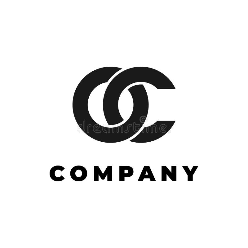 Letter Monogram OC CO Circular Logo Design Stock Vector - Illustration ...