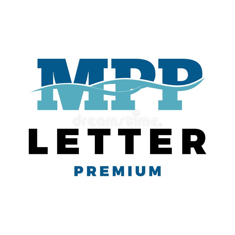 Initial Letter MPP Sea Wave Icon Vector Logo Template Illustration ...