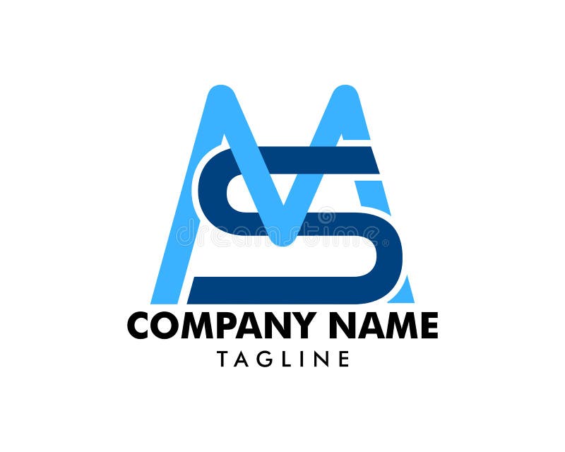 Initial Letter MS Logo Template Design Stock Vector - Illustration of ...