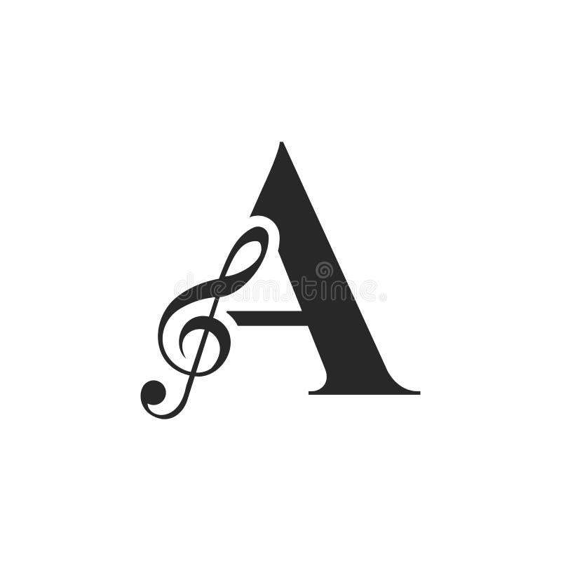 Initial Letter a Music Logo. Dj Symbol Podcast Logo Icon Vector ...