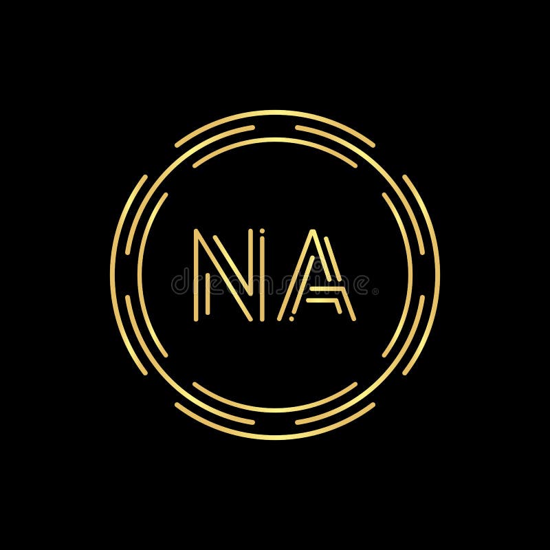 Initial Letter NA Logo Design Vector Template. Digital Abstract NA ...